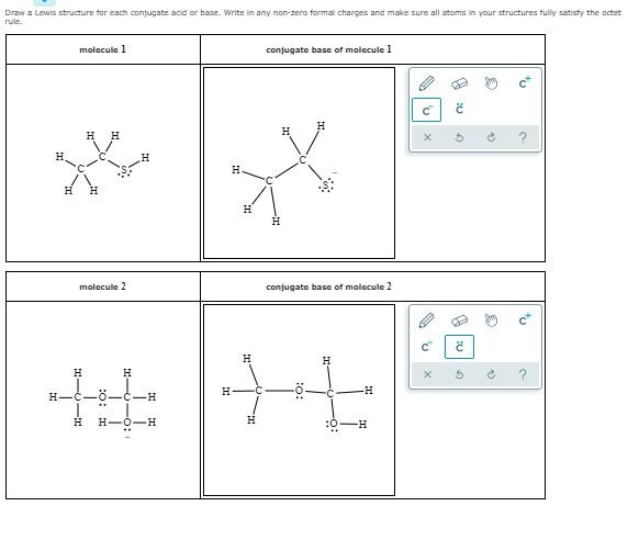 Solved Draw a Lewis structure for each conjugate acid or | Chegg.com