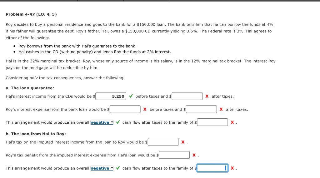 Solved Problem 4-47 (LO. 4, 5) Roy decides to buy a personal | Chegg.com