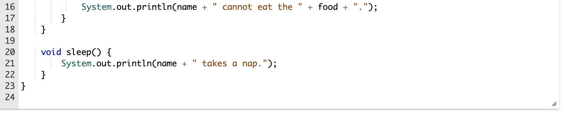 Solved You must write each of the methods described below. | Chegg.com