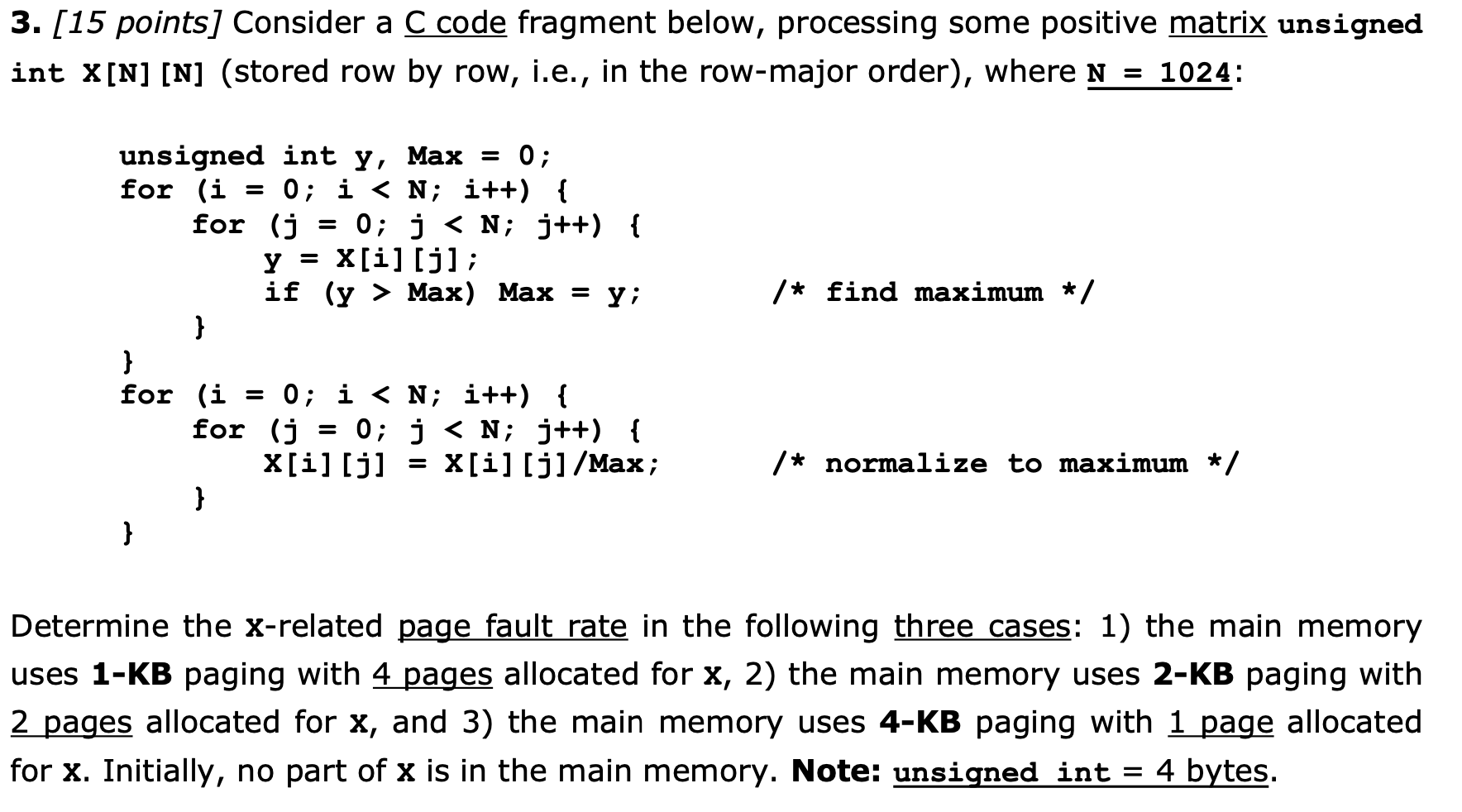 Solved Determine the x-related page fault rate in the | Chegg.com