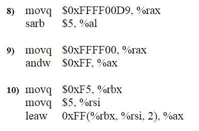 A) (20 Points) After executing each of the following | Chegg.com