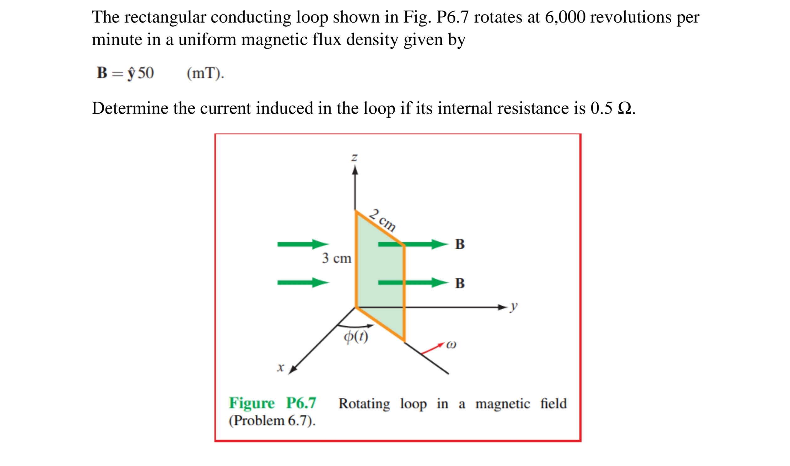 Solved The rectangular conducting loop shown in Fig. P6.7 | Chegg.com