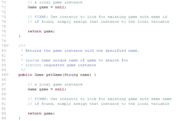 private static long nextGameId =1; // FIXME: Add | Chegg.com