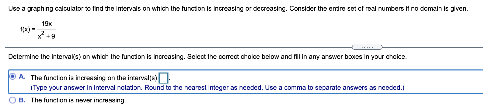 Solved Use a graphing calculator to find the intervals on | Chegg.com