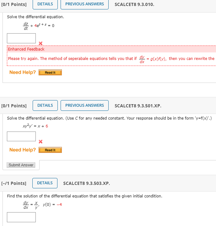 Solved [0/1 Points] DETAILS PREVIOUS ANSWERS SCALCET8 | Chegg.com