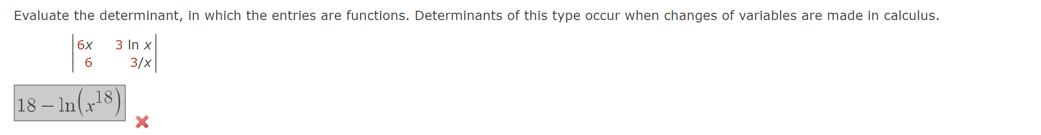 Solved Use either elementary row or column operations, or | Chegg.com