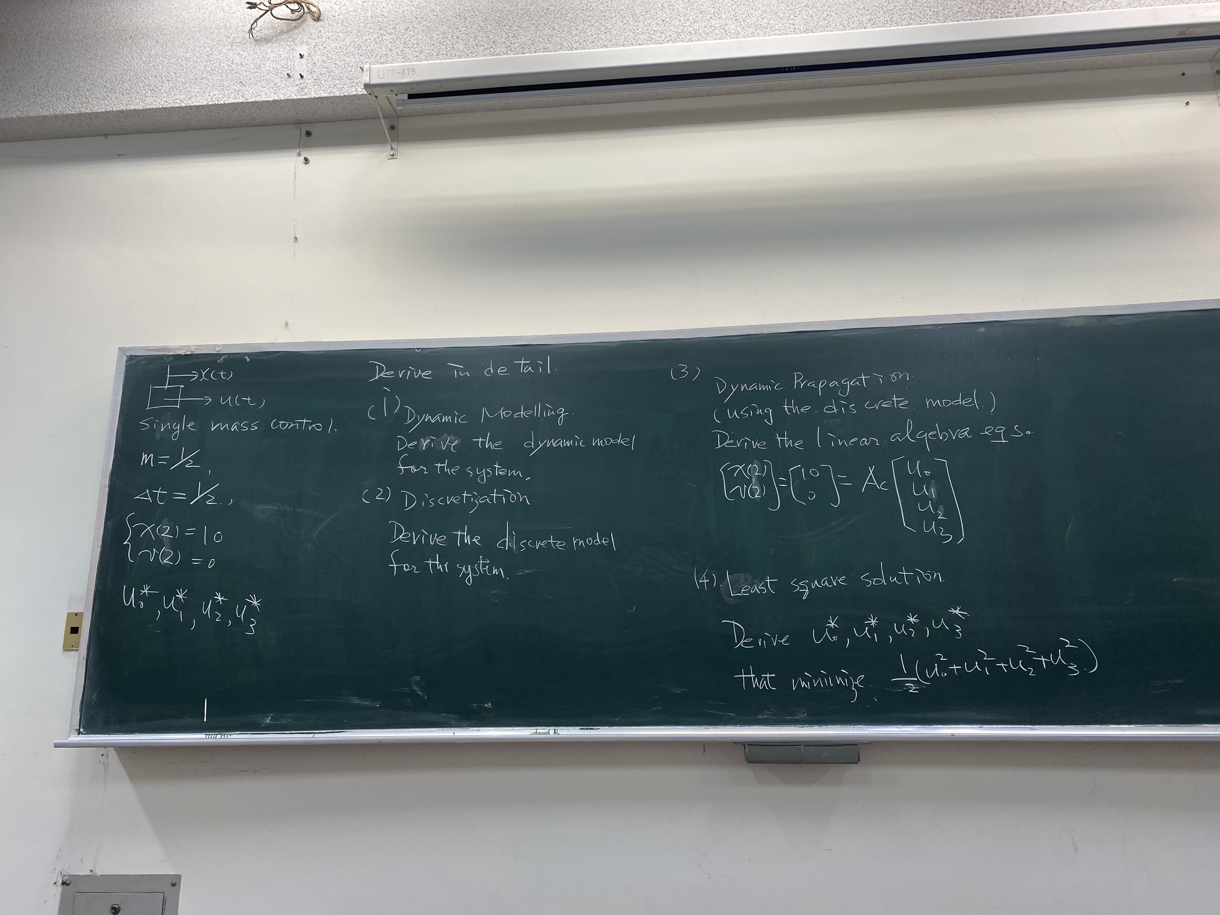 Solved Given a single mass control system as in the picture | Chegg.com