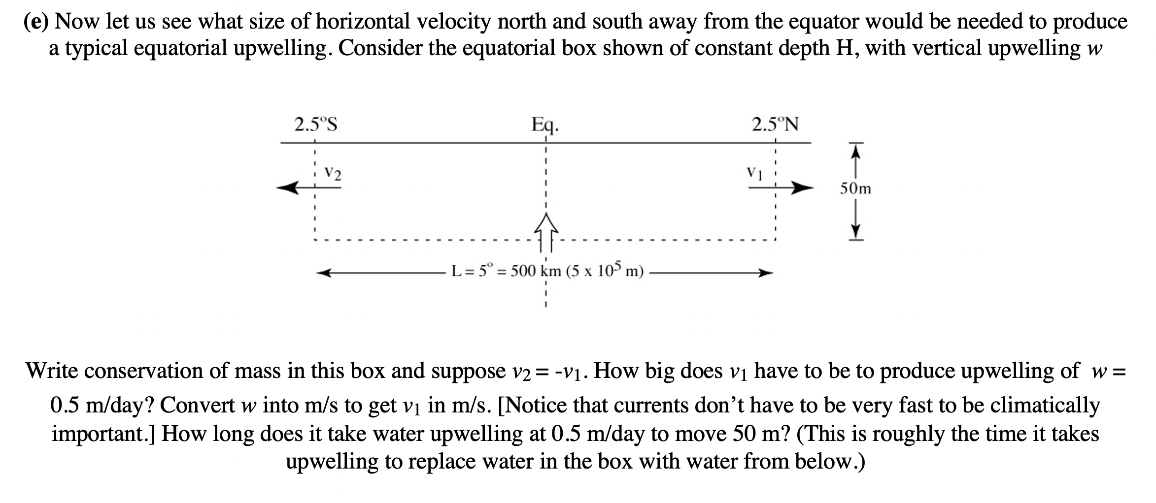 (e) Now let us see what size of horizontal velocity | Chegg.com