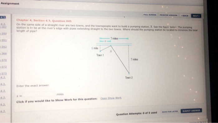 Solved ULL SCREEN PRINTER VERSION BACK Chapter 4, Section | Chegg.com