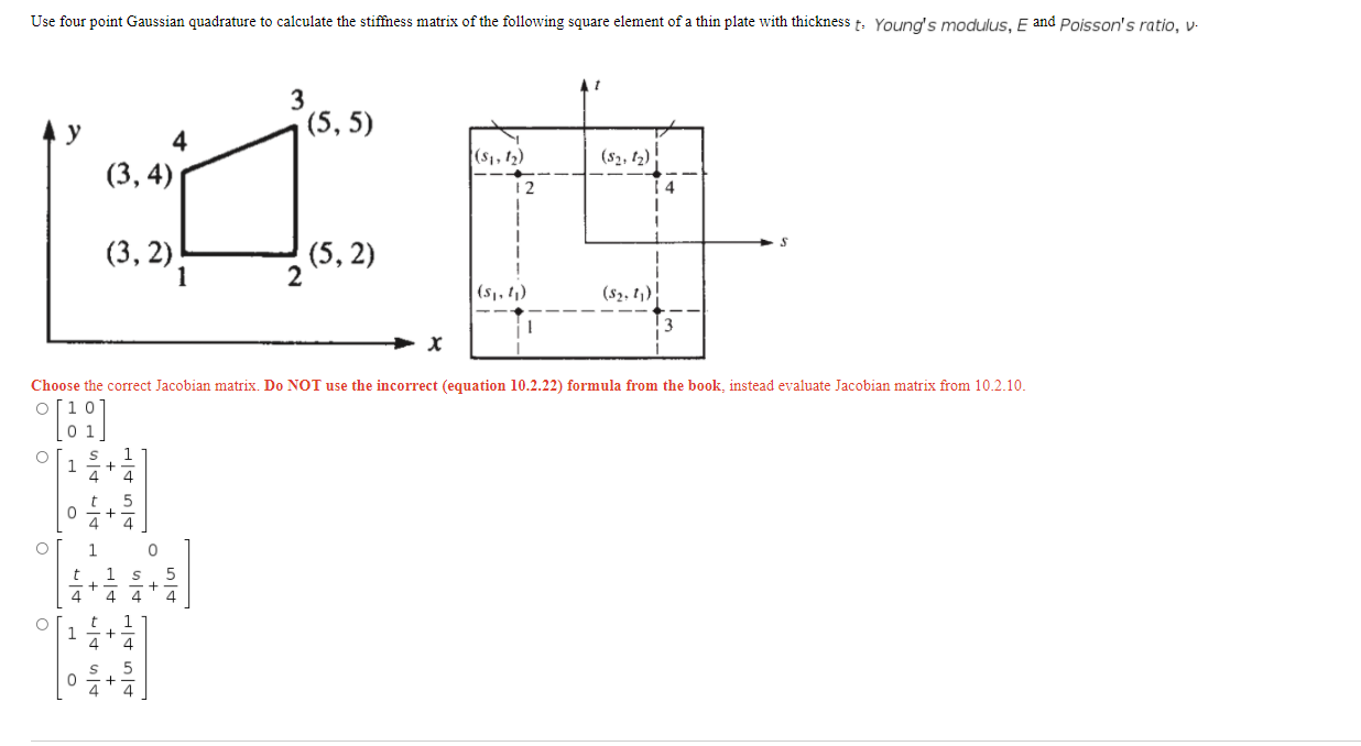 Solved Use four point Gaussian quadrature to calculate the | Chegg.com