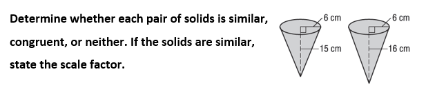 Solved 6 cm 6 cm Determine whether each pair of solids is | Chegg.com
