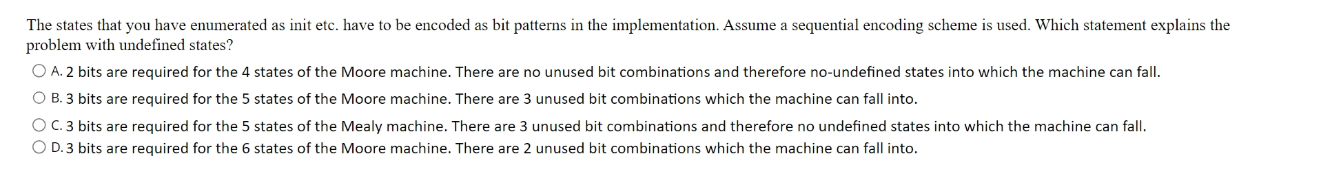 Solved The states that you have enumerated as init etc. have | Chegg.com