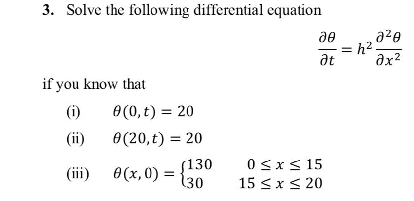 Solved Solve the following differential | Chegg.com
