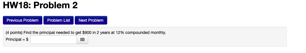 Solved HW18: Problem 2 Previous Problem Problem List Next | Chegg.com