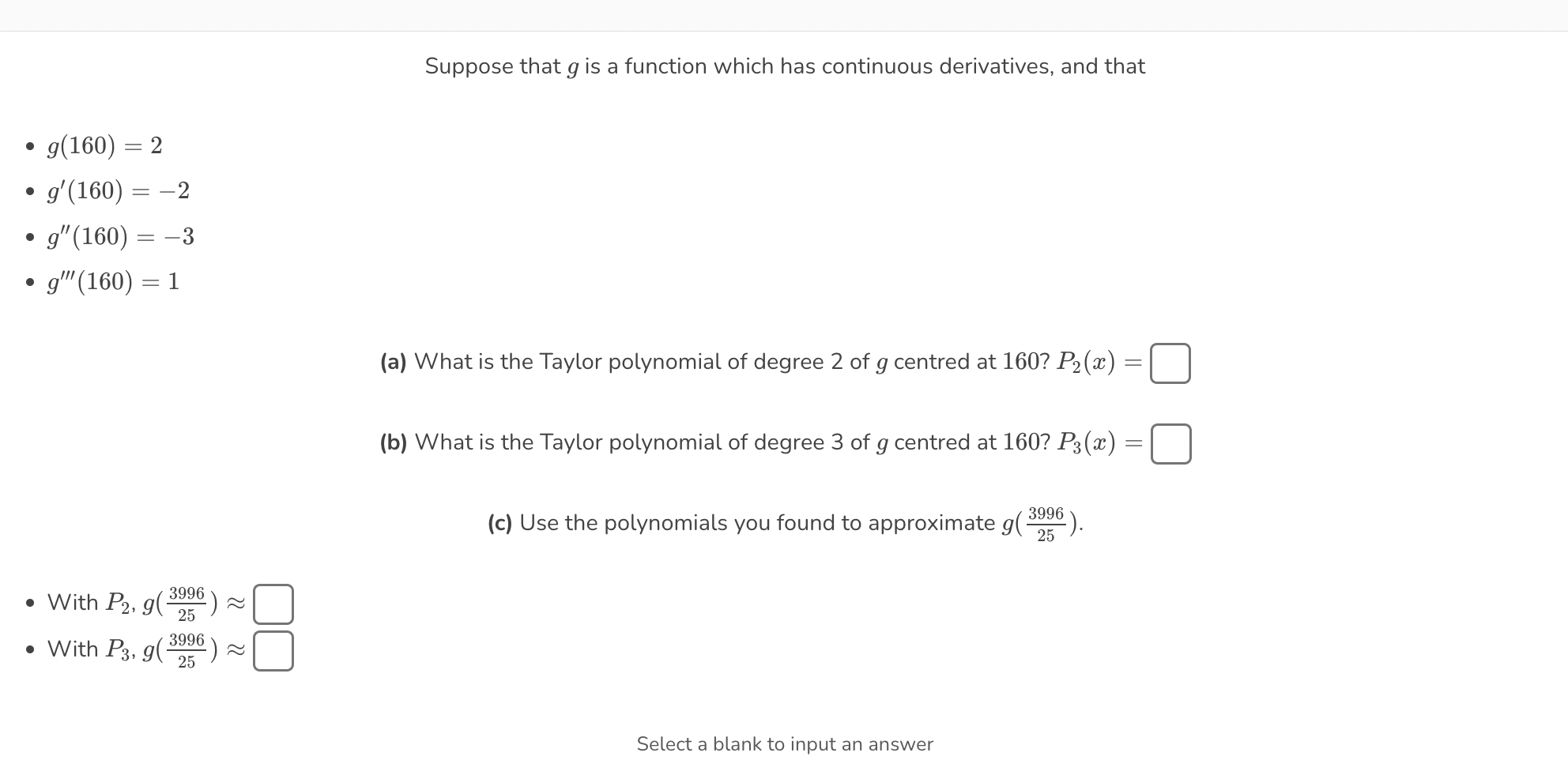 Solved Suppose that g is a function which has continuous | Chegg.com