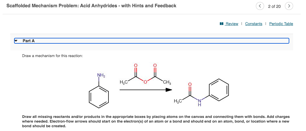 Solved Scaffolded Mechanism Problem: Acid Anhydrides - with | Chegg.com