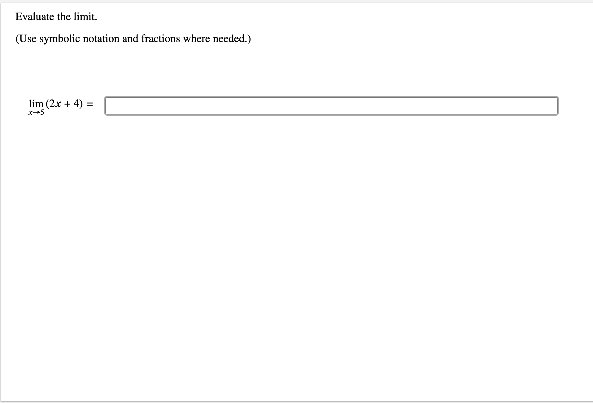 Solved Evaluate the limit. (Use symbolic notation and | Chegg.com