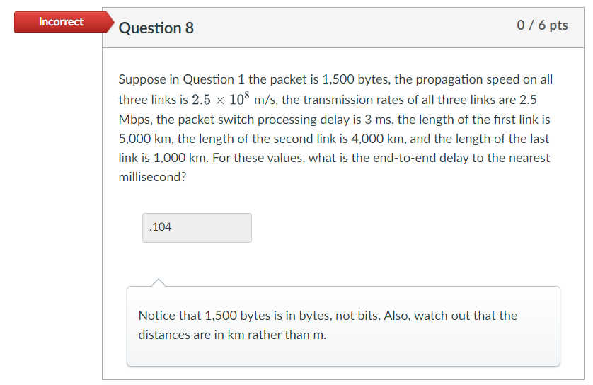 Solved Question 8Suppose in Question 1 the packet is 1,500 | Chegg.com Solved Question 8Suppose in Question 1 the packet is 1,500 | Chegg.com