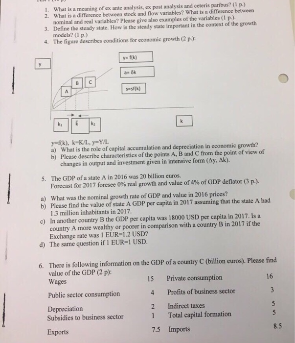 Solved . What is a meaning of ex ante analysis, ex post | Chegg.com