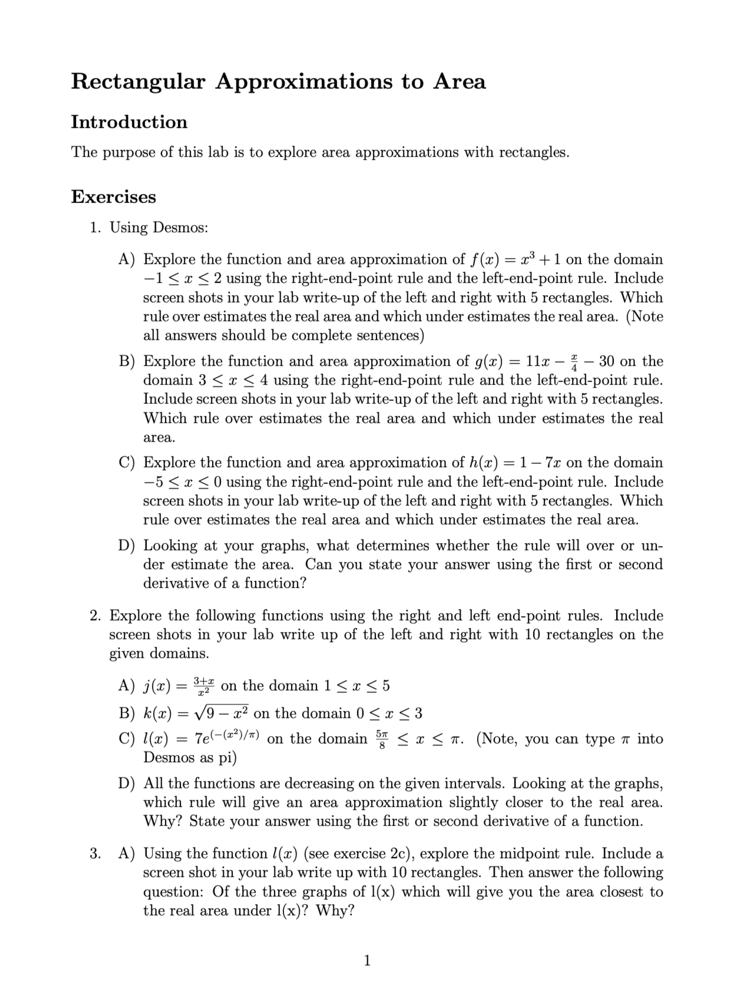 Solved Rectangular Approximations to Area B) ﻿Can you come | Chegg.com