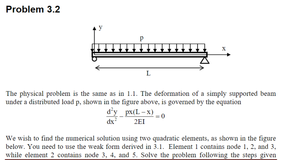 Solved The physical problem is the same as in 1.1. The | Chegg.com