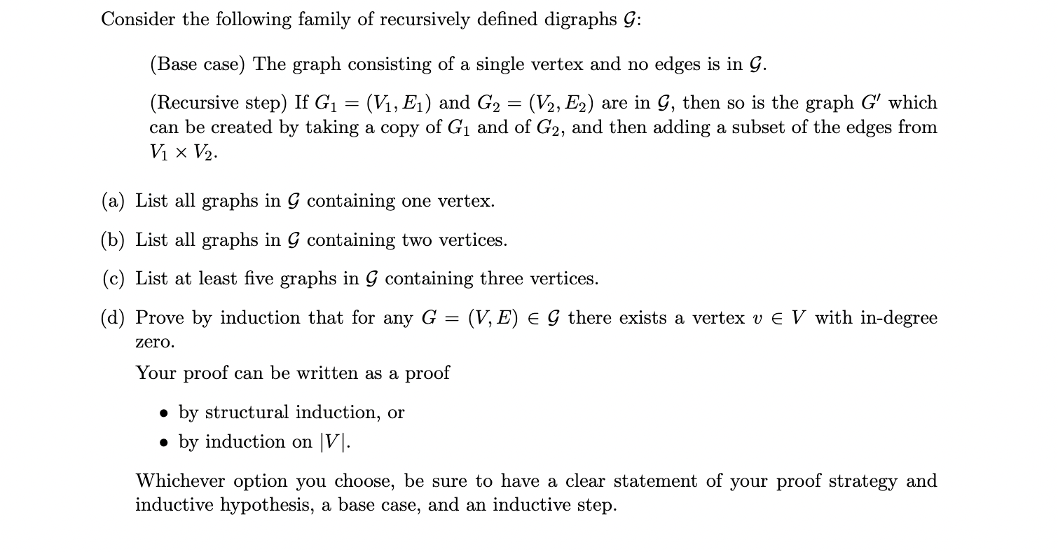 Solved Consider the following family of recursively defined | Chegg.com