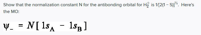Solved Show that the normalization constant N for the | Chegg.com