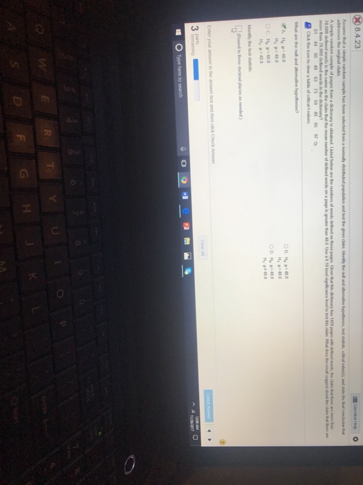 Solved ⓧ8 4.23 f pages trom a dictionary is obtained Listed | Chegg.com