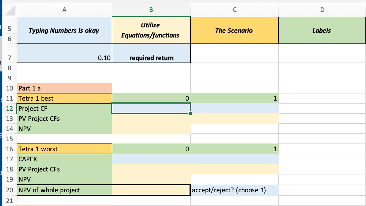 Solved In your new role as a project financial analyst, you | Chegg.com