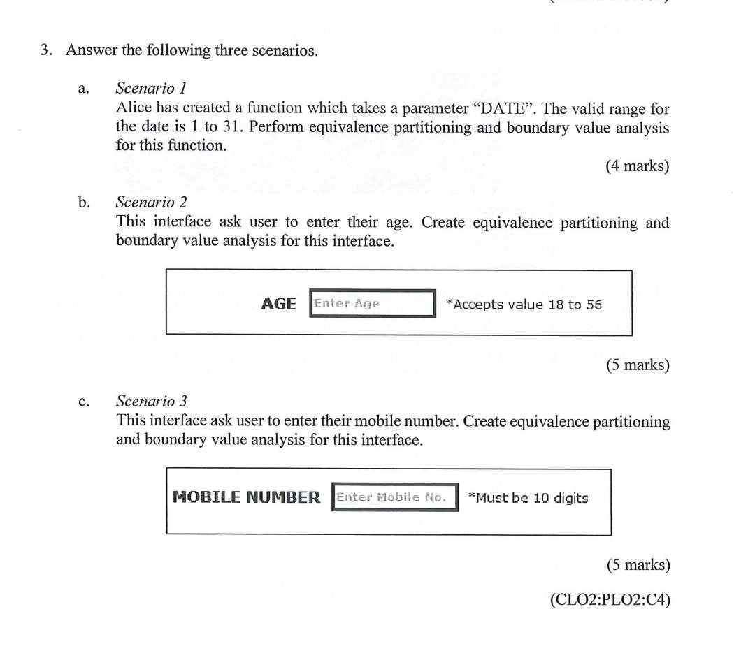 Solved Scenario 2 This interface ask user to enter their | Chegg.com