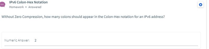 Solved IPv6 Colon-Hex Notation Homework. Answered Without | Chegg.com