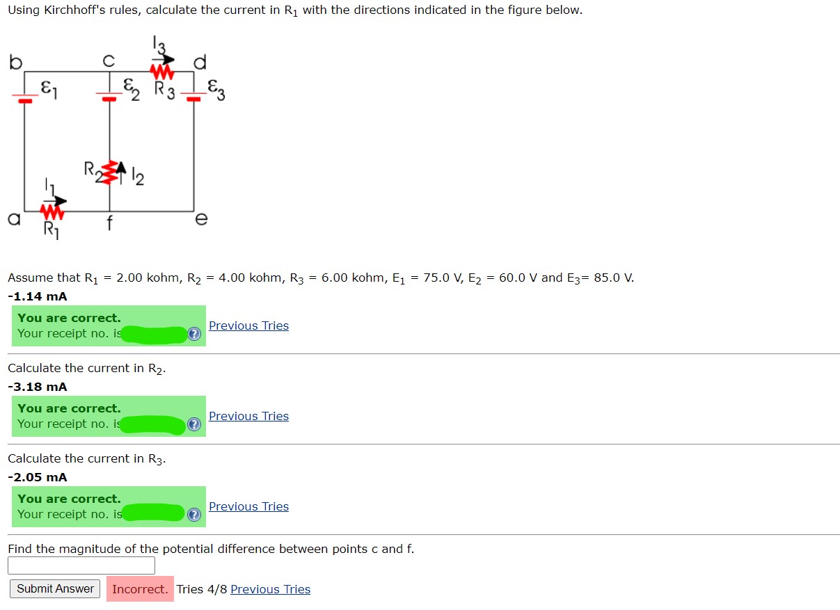 Solved Using Kirchhoff's rules, calculate the current in R1 | Chegg.com