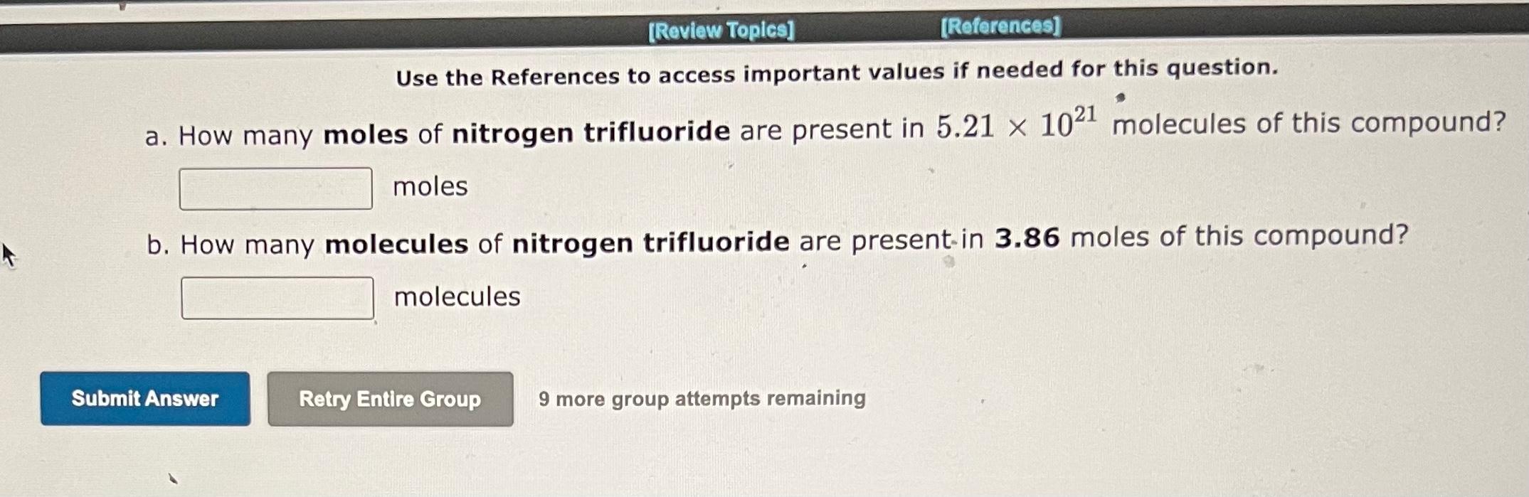 Solved Use the References to access important values if | Chegg.com