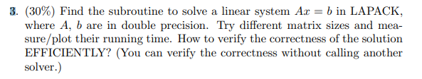 Solved Linear Algebra X Python Find The Subroutine To