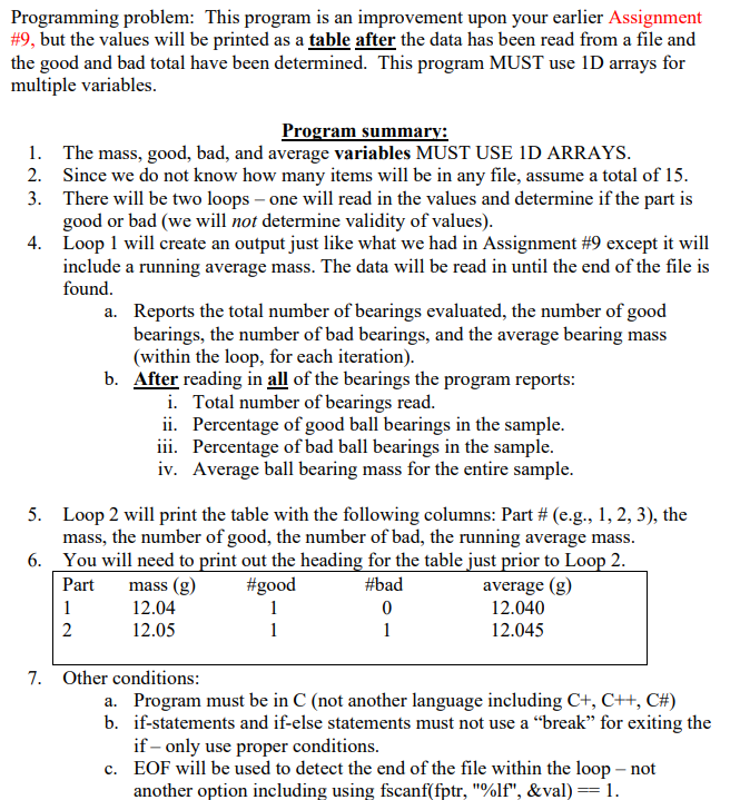 Please write the following program in C compatible | Chegg.com