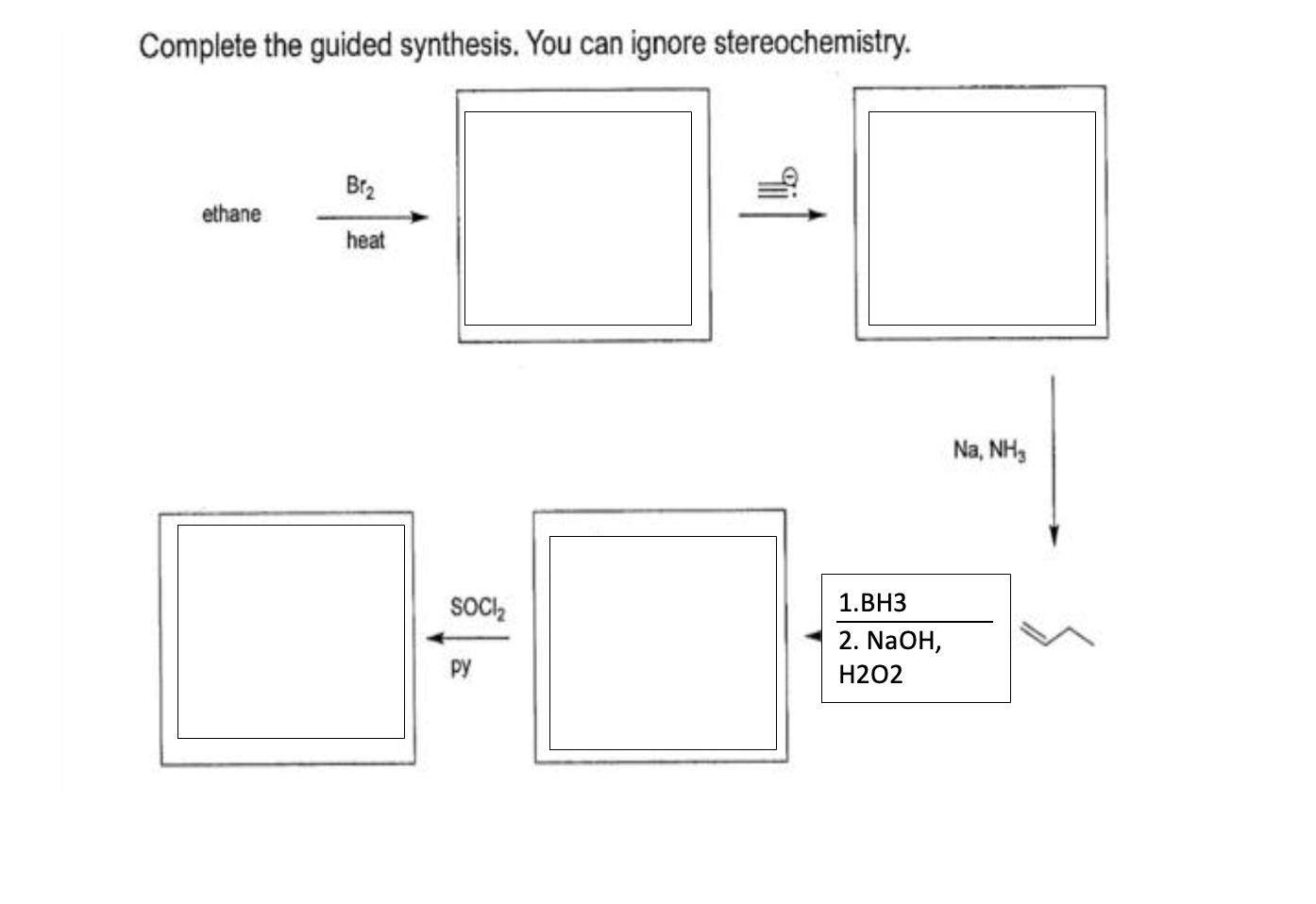 Solved Complete the guided synthesis. You can ignore | Chegg.com