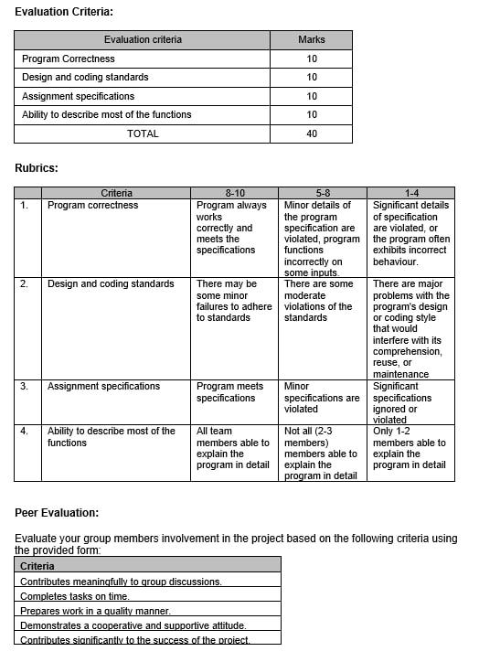 Solved . Question 1 Develop a program that implements a | Chegg.com