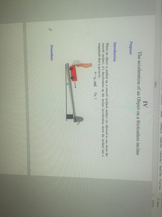 The acceleration of an Object on a frictionless | Chegg.com