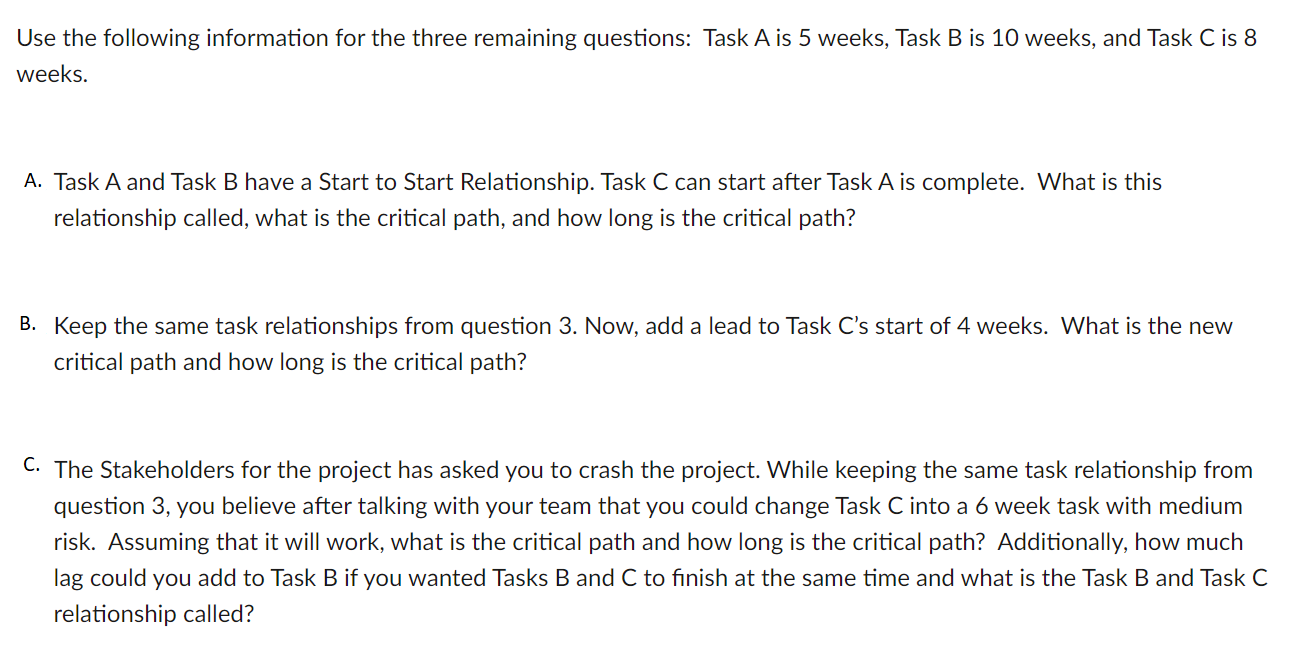 Solved Use the following information for the three remaining | Chegg.com