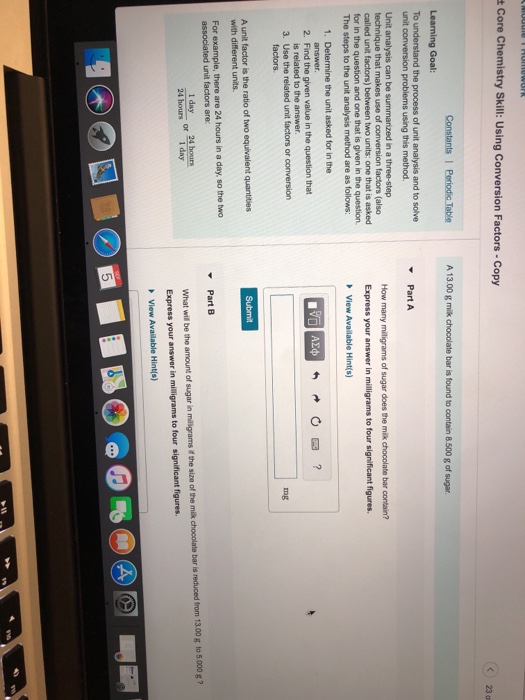 Solved Core Chemistry Skill:Using Conversion Factors-Copy | Chegg.com