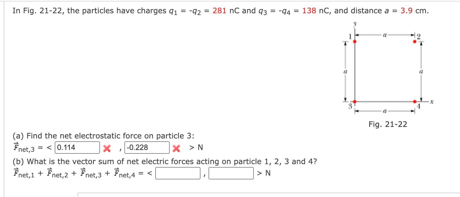 Solved In Fig. 21-22, the particles have charges | Chegg.com