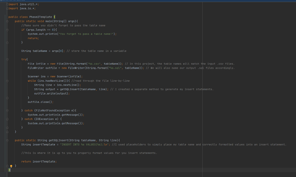 Solved Part C Generating Sql Insert Statements 7270