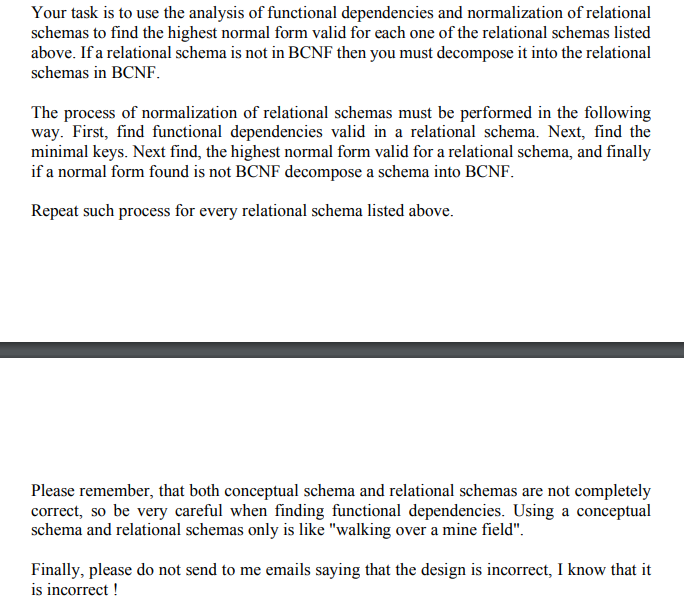 Solved Normalization of relational tables Consider the | Chegg.com