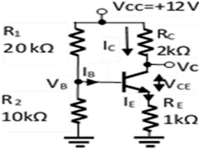 Solved a) If β=67 and VBE=0.6V in the voltage divider bias | Chegg.com