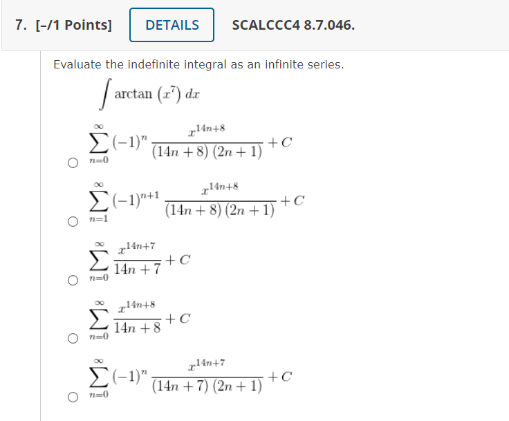 Solved I understand I can use the general summation formula | Chegg.com