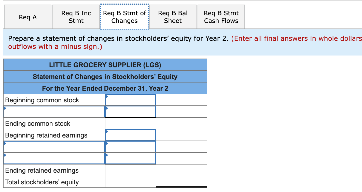 Solved Prepare an income statement for Year 2. (Enter all | Chegg.com