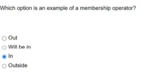 Solved Which option is an example of a membership | Chegg.com