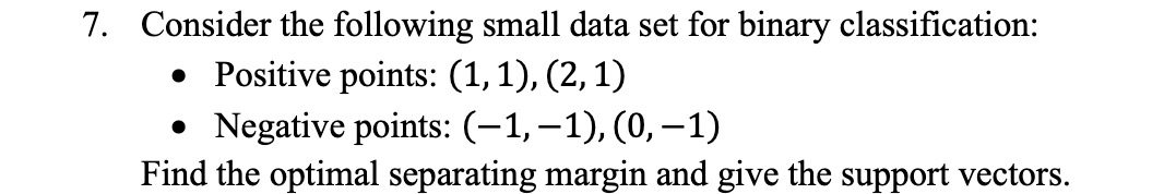 Solved Consider the following small data set for binary | Chegg.com