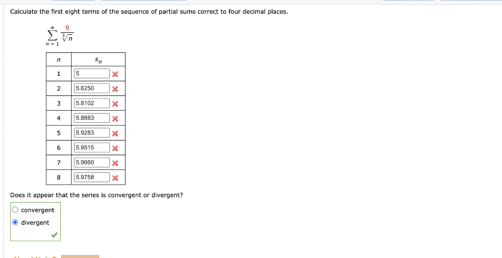 Solved Calculate the first eight terms of the sequence of | Chegg.com
