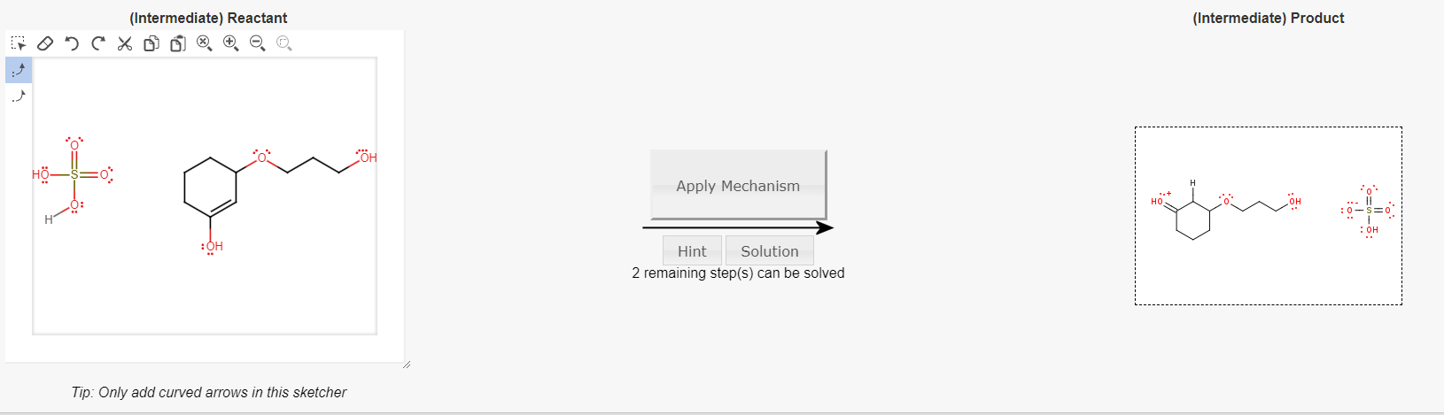 Solved (Intermediate) Product (Intermediate) Reactant OXO . | Chegg.com